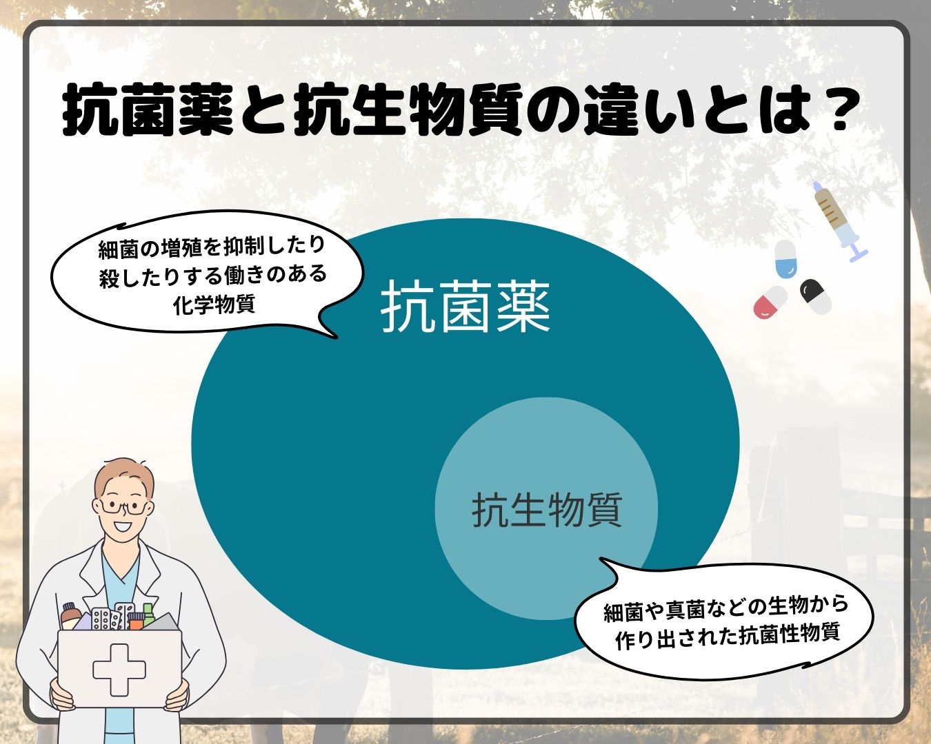 抗菌薬の定義と現場でできる薬剤耐性菌対策 | CowPlus+